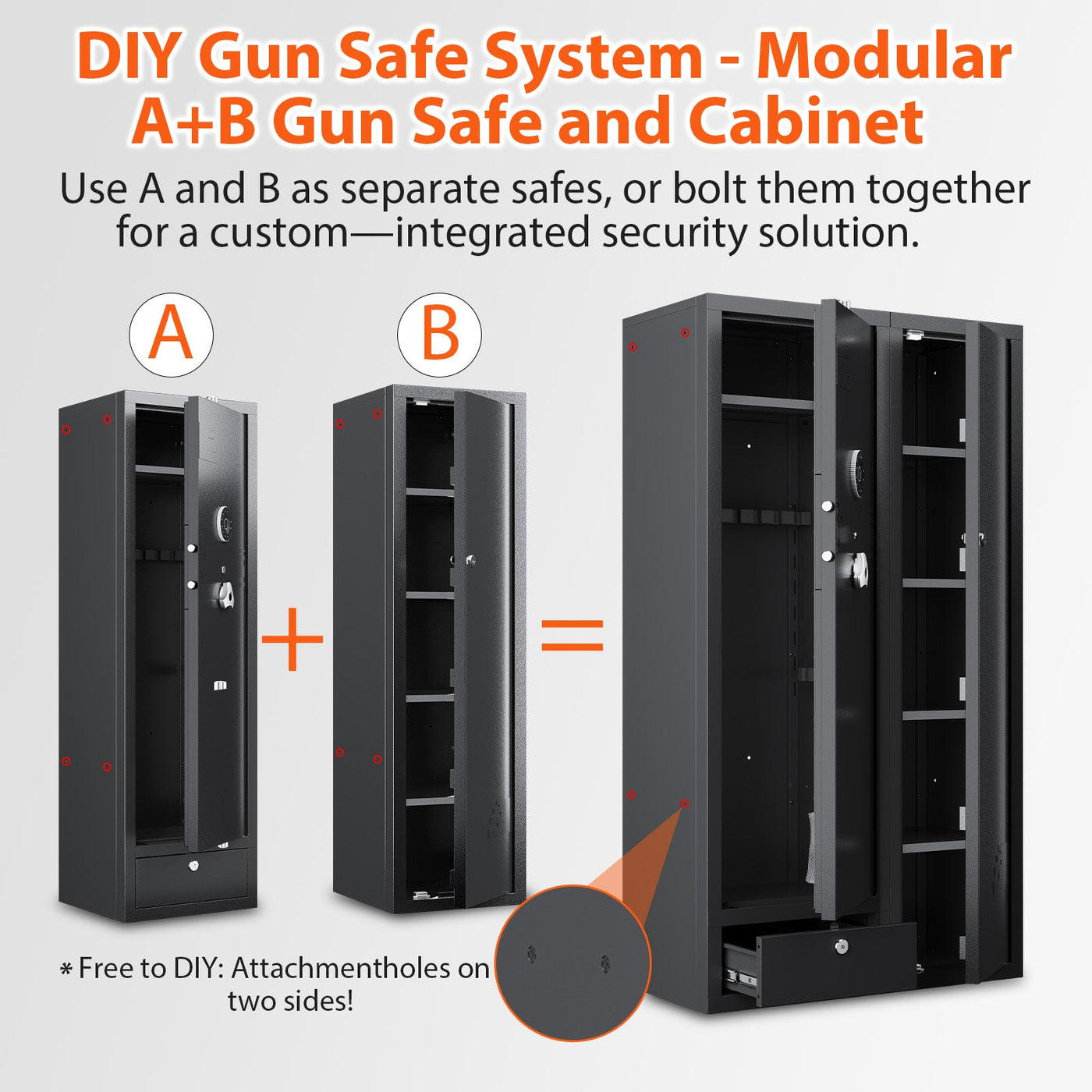 Kaer 15-20 DIY Large Gun Safe 1500A+1500B – KaerWorld