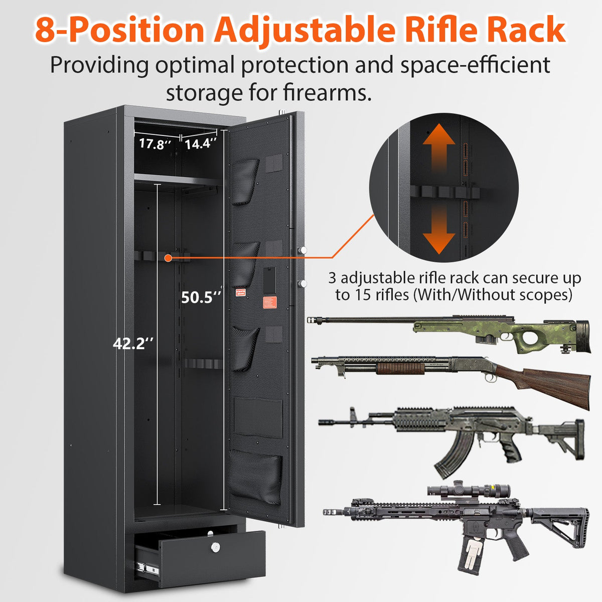 Kaer 15-20 DIY Large Gun Safe 1500A+1500B – KaerWorld