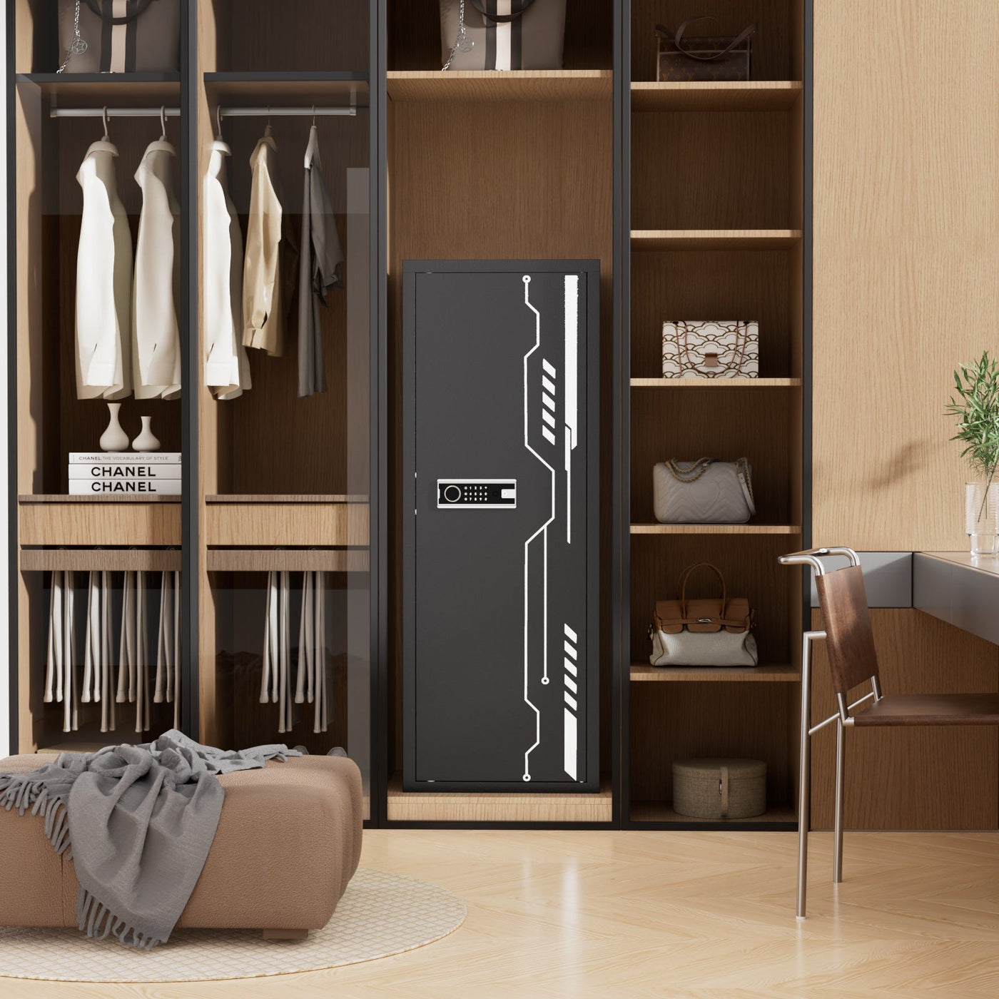 KaerWorld 8-12 Gun Safe: Secure Storage for Rifles and Pistols