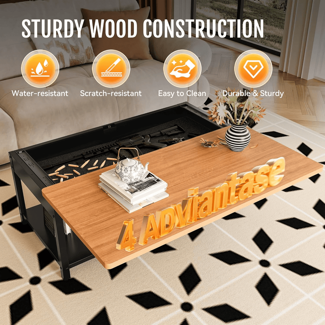 Coffee Table Gun Safe – KaerWorld